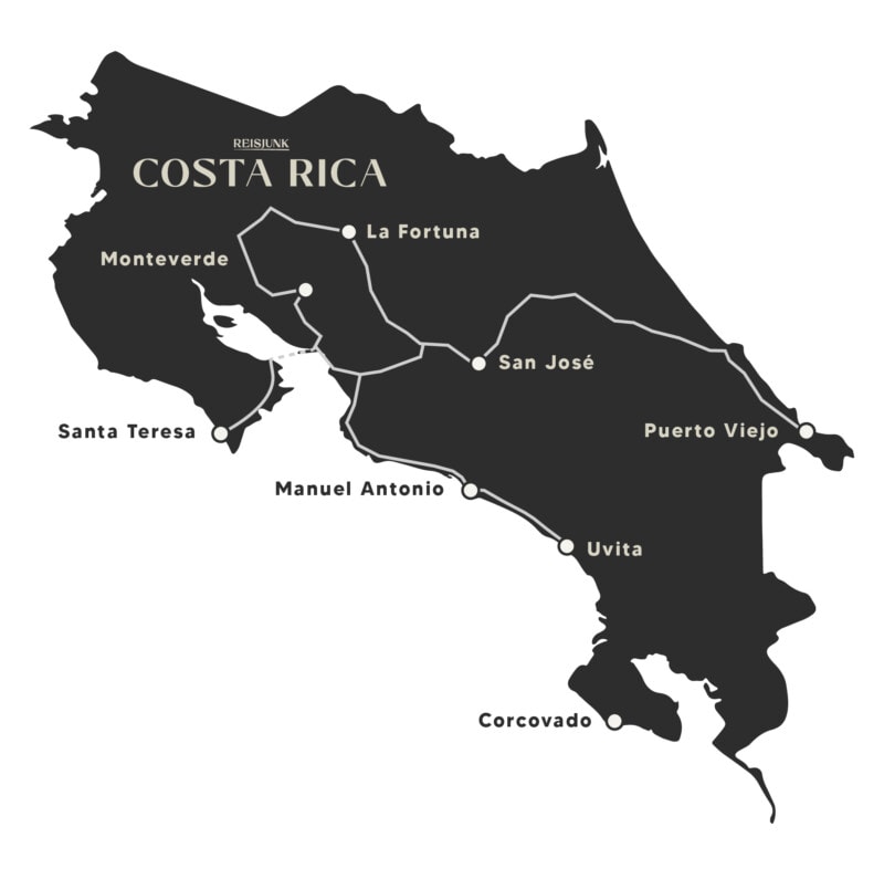 De ultieme reisroute voor Costa Rica + tips - REISJUNK