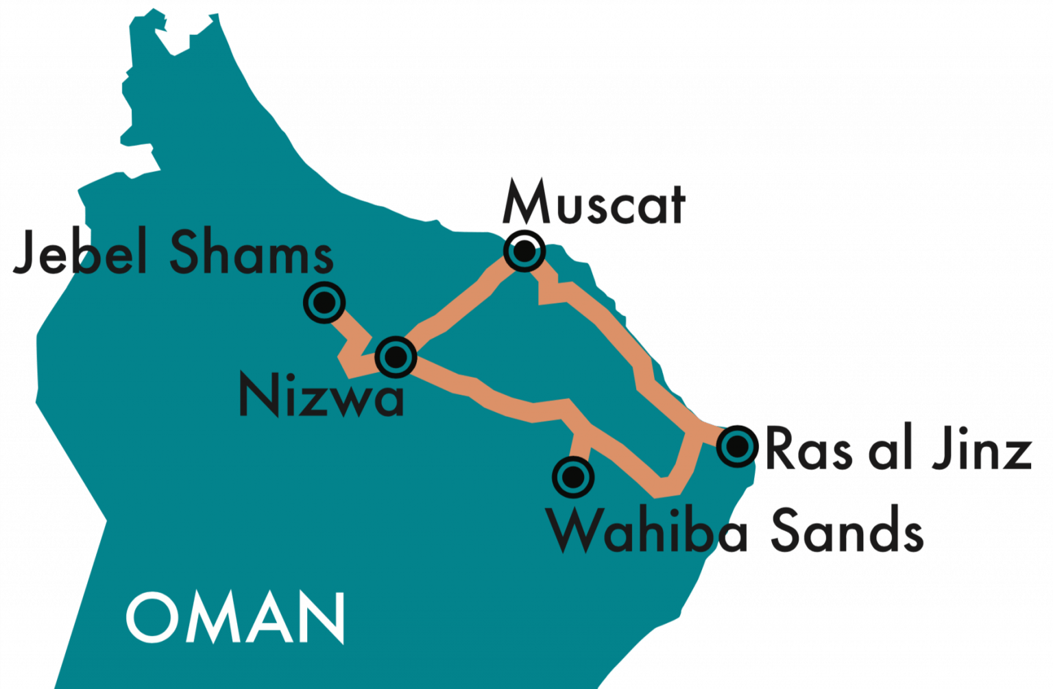 De ultieme reisroute voor Oman + tips - REISJUNK